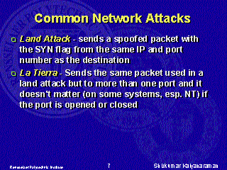 Common Network Attacks